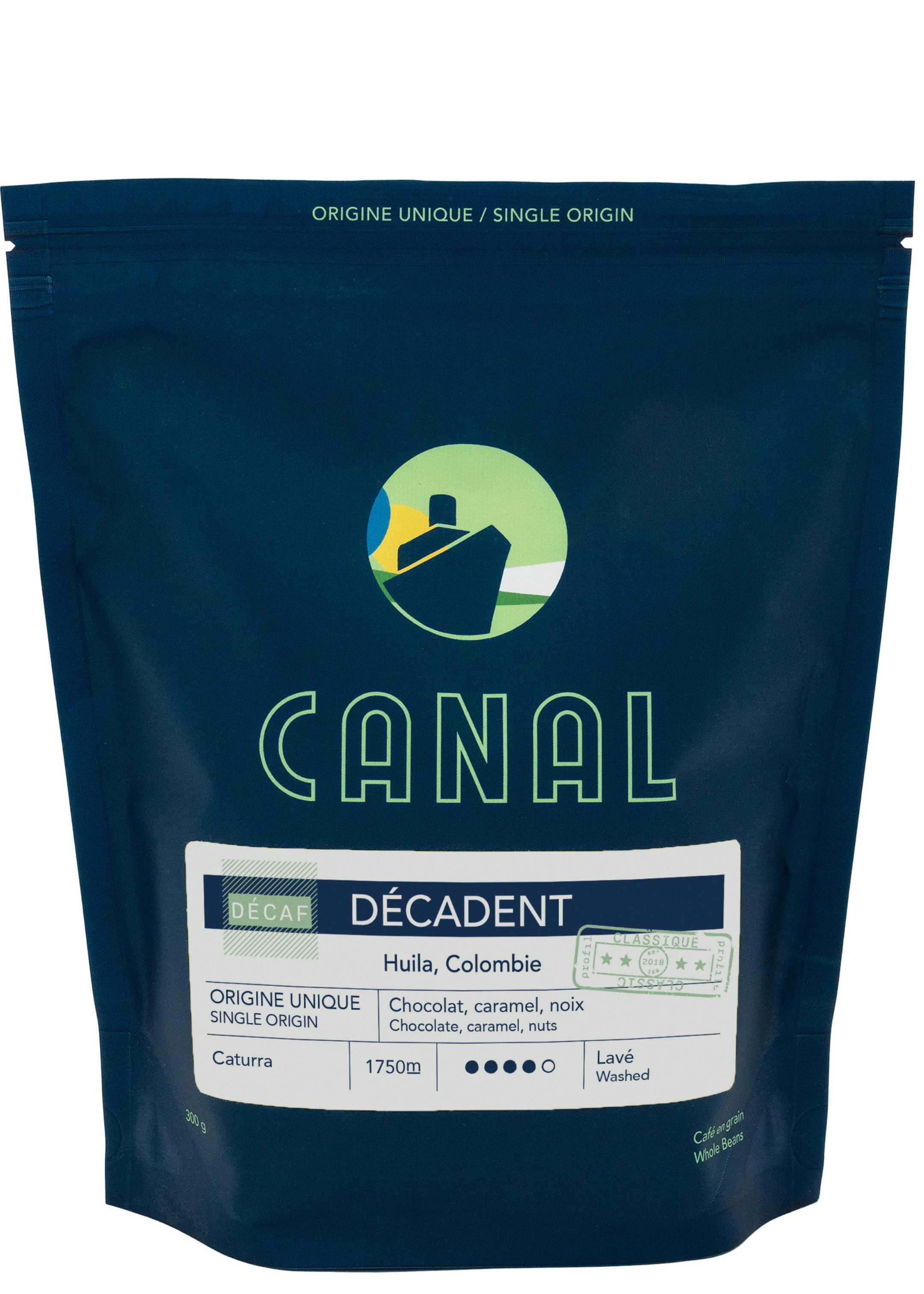 Decadent - Colombia - Decaffeinated coffee with caramel and chocolate ...