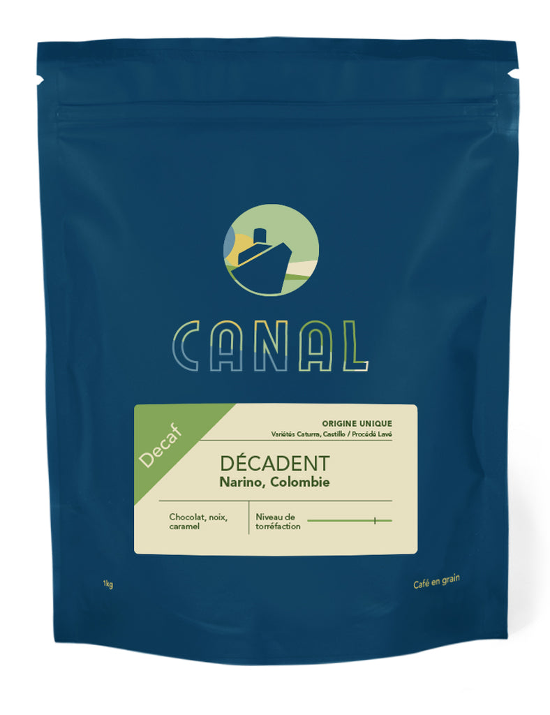 Décadent - Colombie - Café Décaféiné aux arômes de Caramel et Chocolat